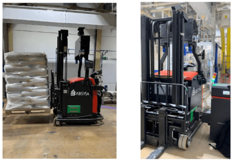 Driverless electric fork lift trucks (AGV) - Digital Innovation Hub ...